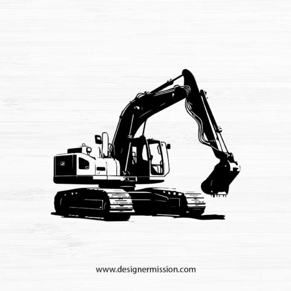 Excavator SVG - Designer Mission